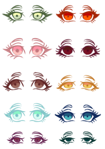 práctica de ojos - ibisPaint