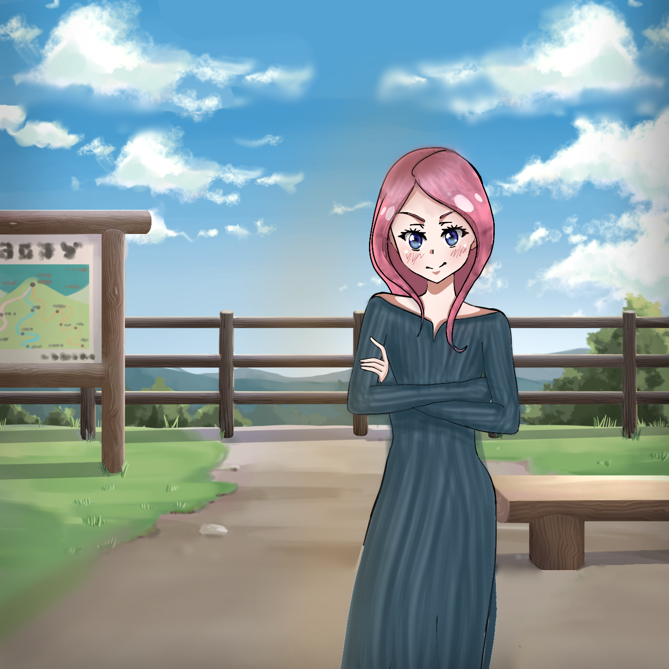 City girl on a trip - ibisPaint