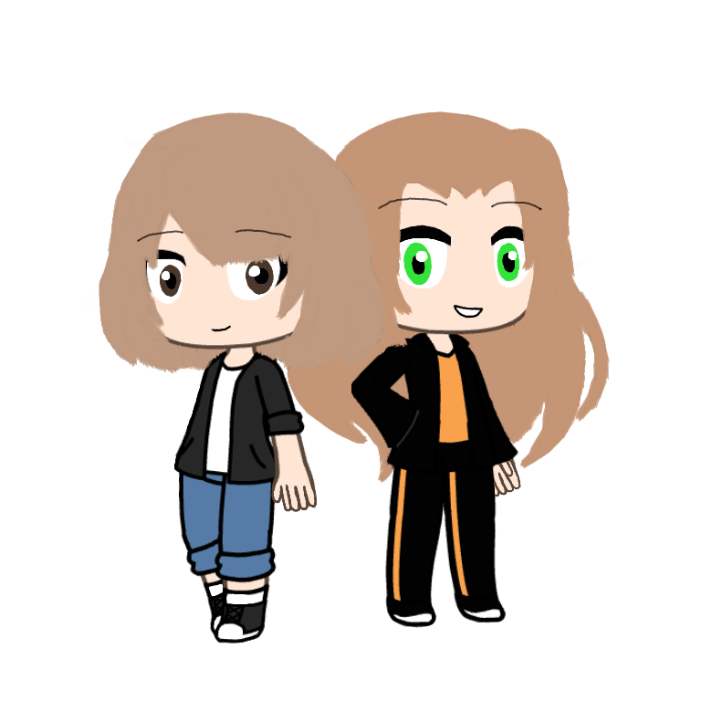 me and my friend brooke - ibisPaint