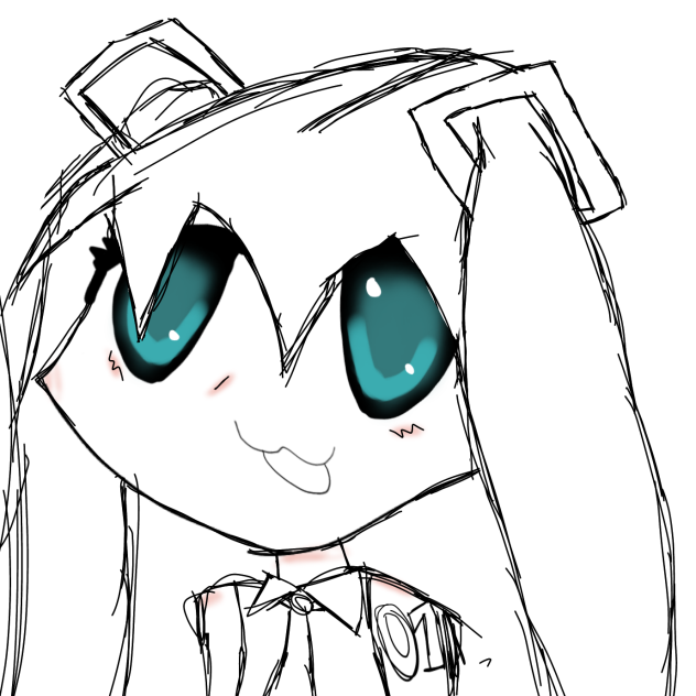 Crappy miku - ibisPaint