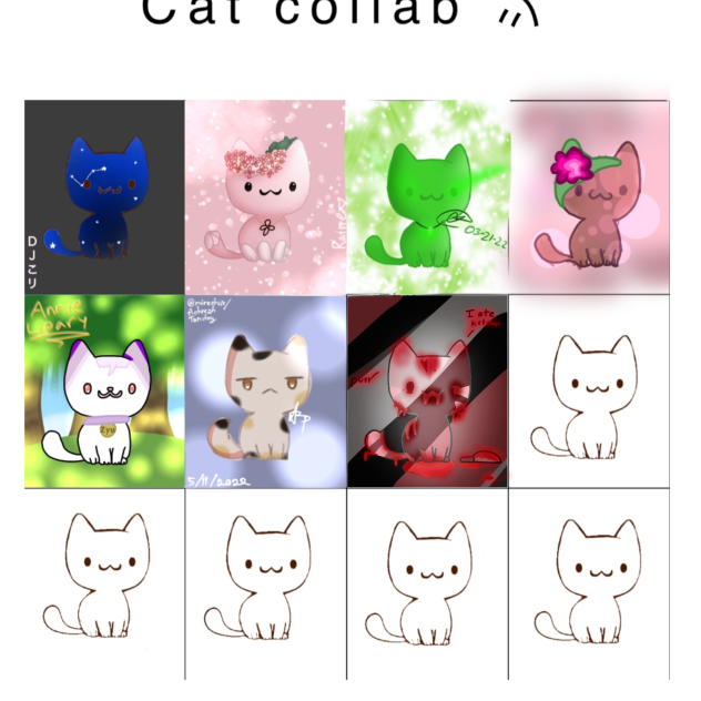 ~🐈‍⬛cat collab🐈‍⬛~ - ibisPaint