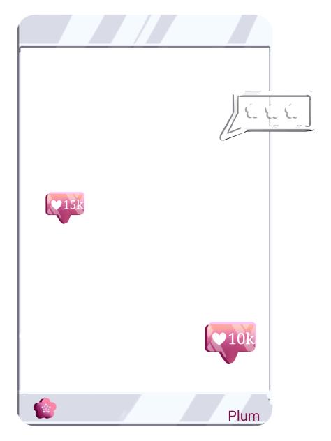 Streaming frame Silver plum - ibisPaint