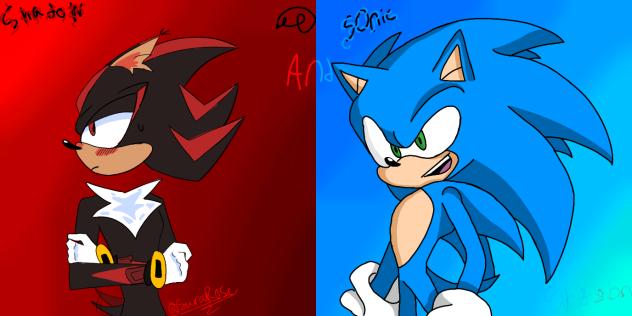 Sonic and Shadow collab🤩 - ibisPaint