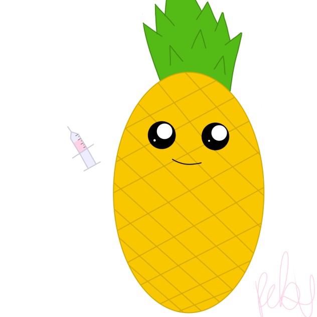 Pineapple with needle - ibisPaint