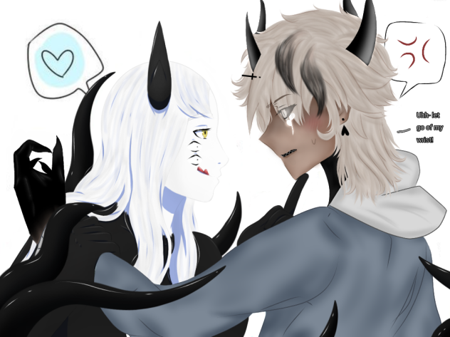 Demons.. Collab with Alex - ibisPaint