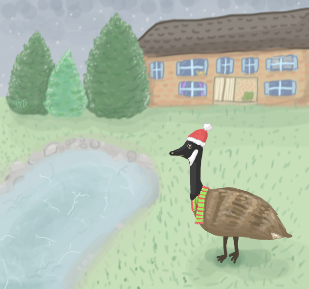 Christmas goose - ibisPaint