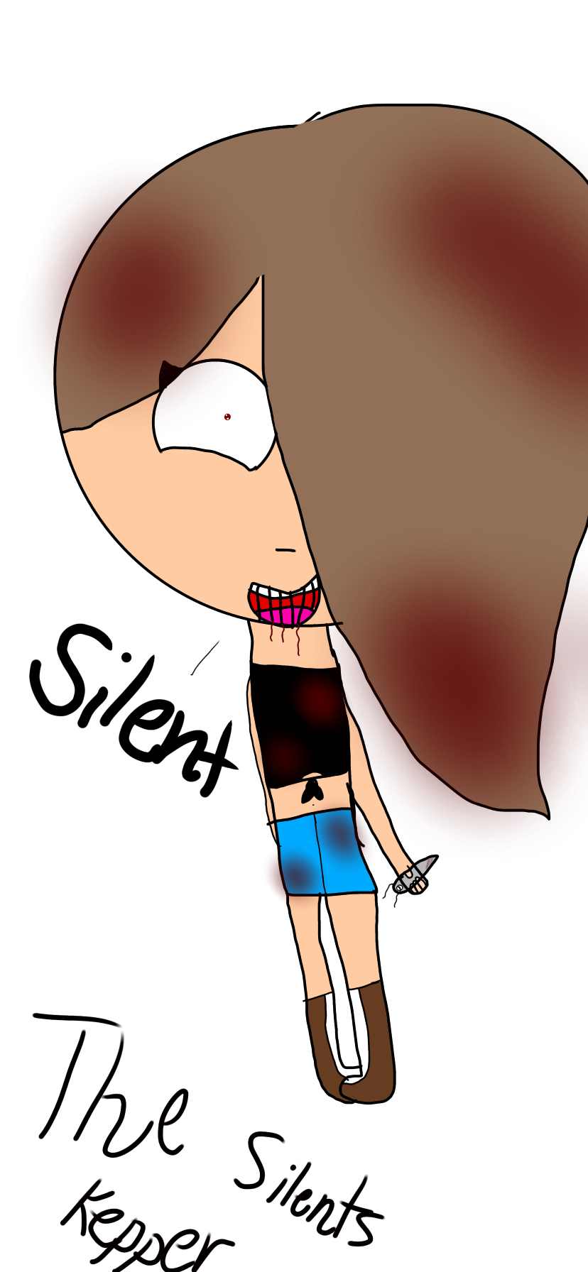 my creepypasta,the silents keeper - ibisPaint