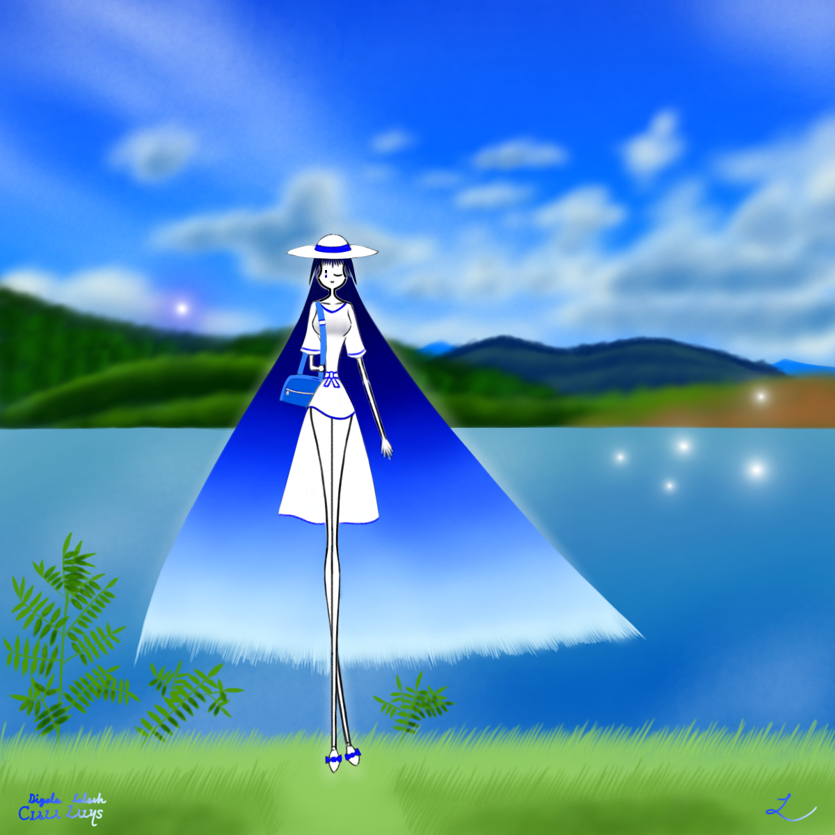 Calm Afternoon Lakeside (a) - ibisPaint