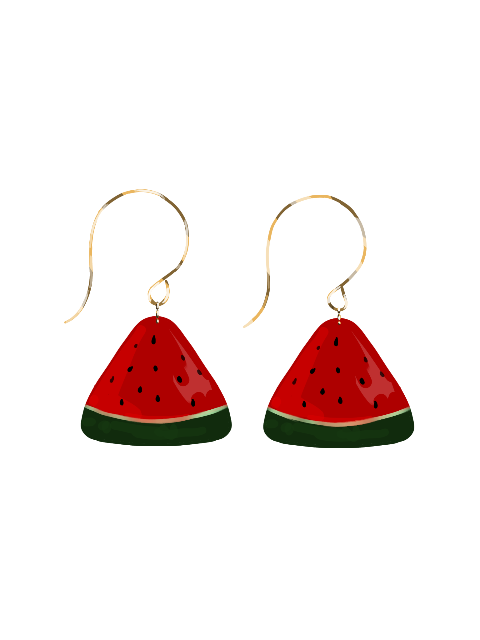Watermelon Earrings - ibisPaint