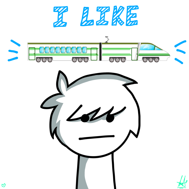 I like trains - ibisPaint