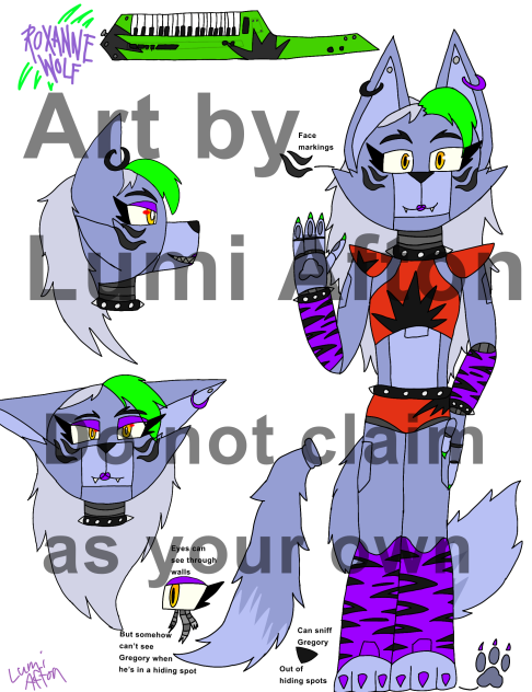 Roxanne Wolf Reference Sheet - ibisPaint