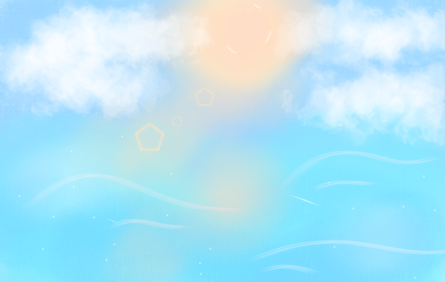 cloud and the sea - ibisPaint