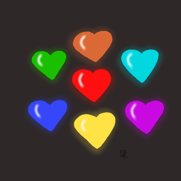 Undertale - The 7 Human Souls - ibisPaint