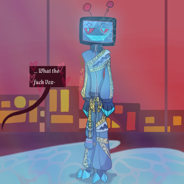 Silly TV man - ibisPaint
