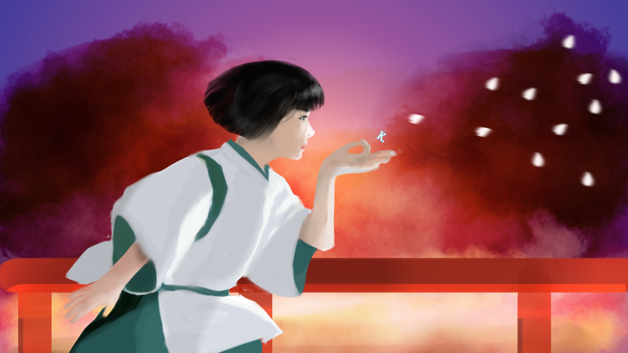 Haku on the Bridge from Spirited Away - ibisPaint