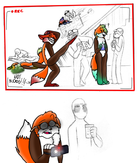 Crazy party animals collab - ibisPaint