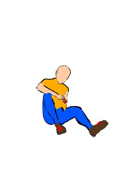 Man sitting - ibisPaint