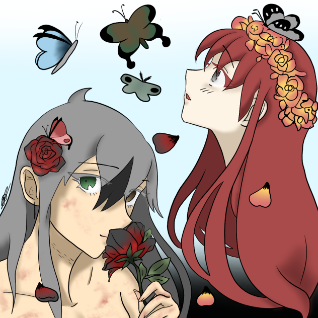 Couverture wattpad Yuki & Louna - ibisPaint