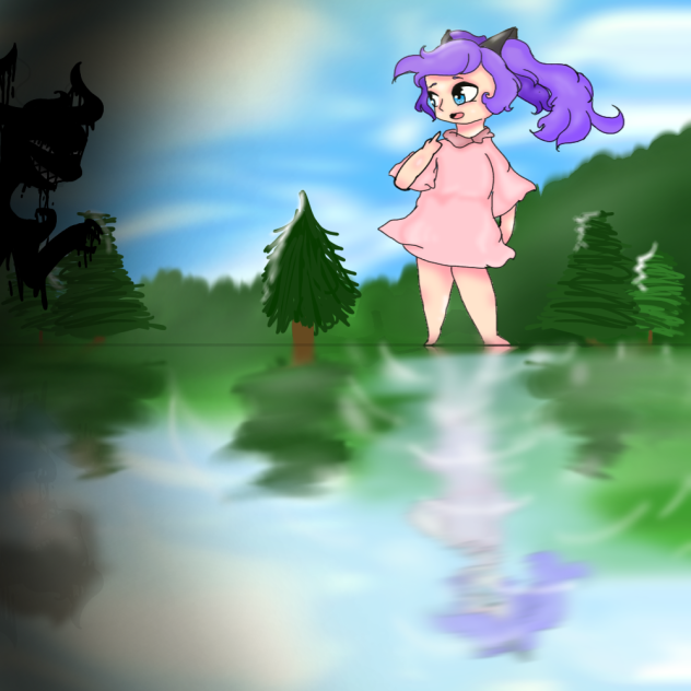 What is lurking on the other side - ibisPaint