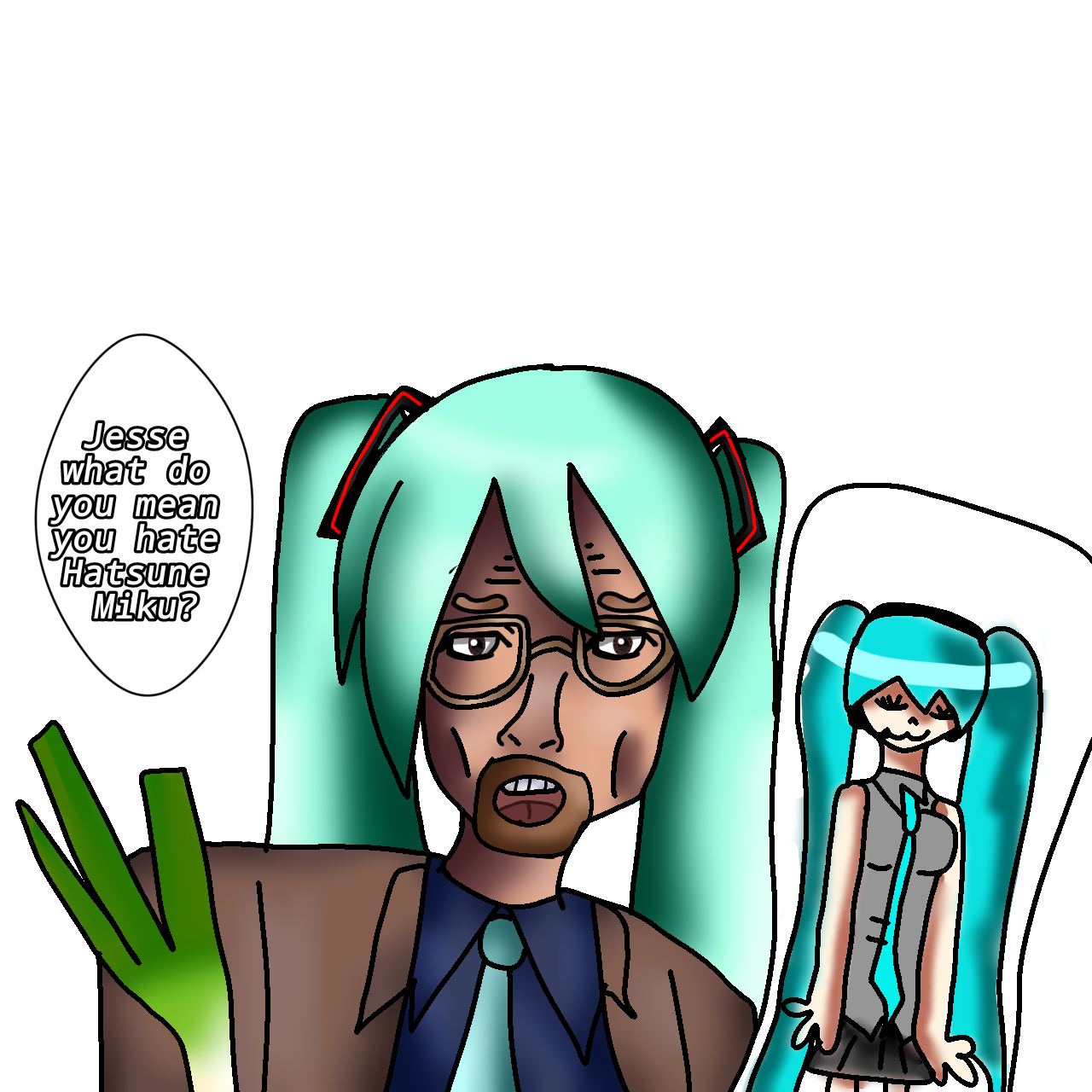 (ノ^_^)ノWalter white as a Miku fan - ibisPaint