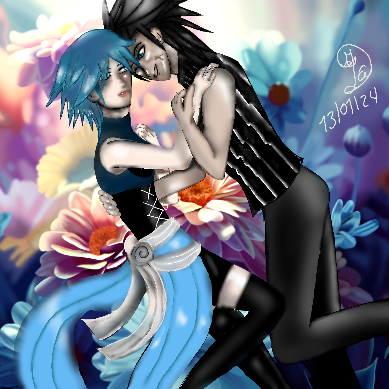 zack y Aqua - ibisPaint