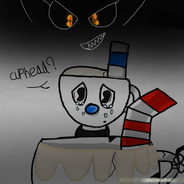 sad moment with mugman - ibisPaint