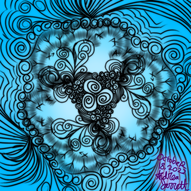 Blue Doodle - ibisPaint