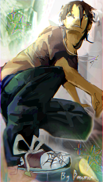 a goof sits - ibisPaint