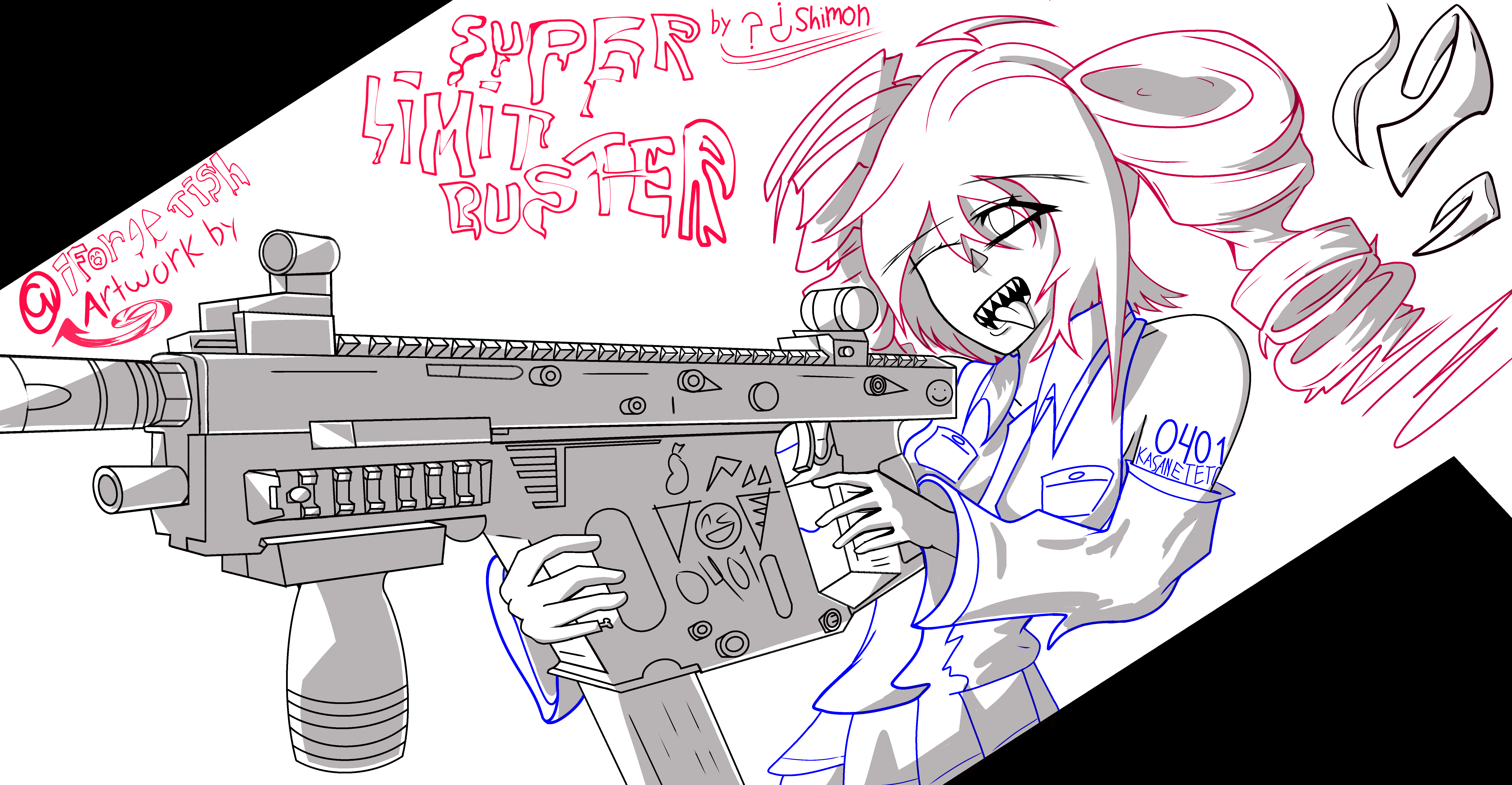 teto with a big ol gun - ibisPaint