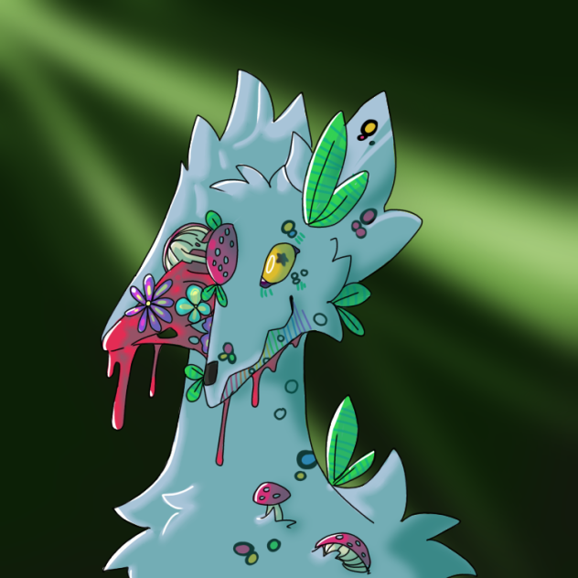 Commission, mushroom creature - ibisPaint