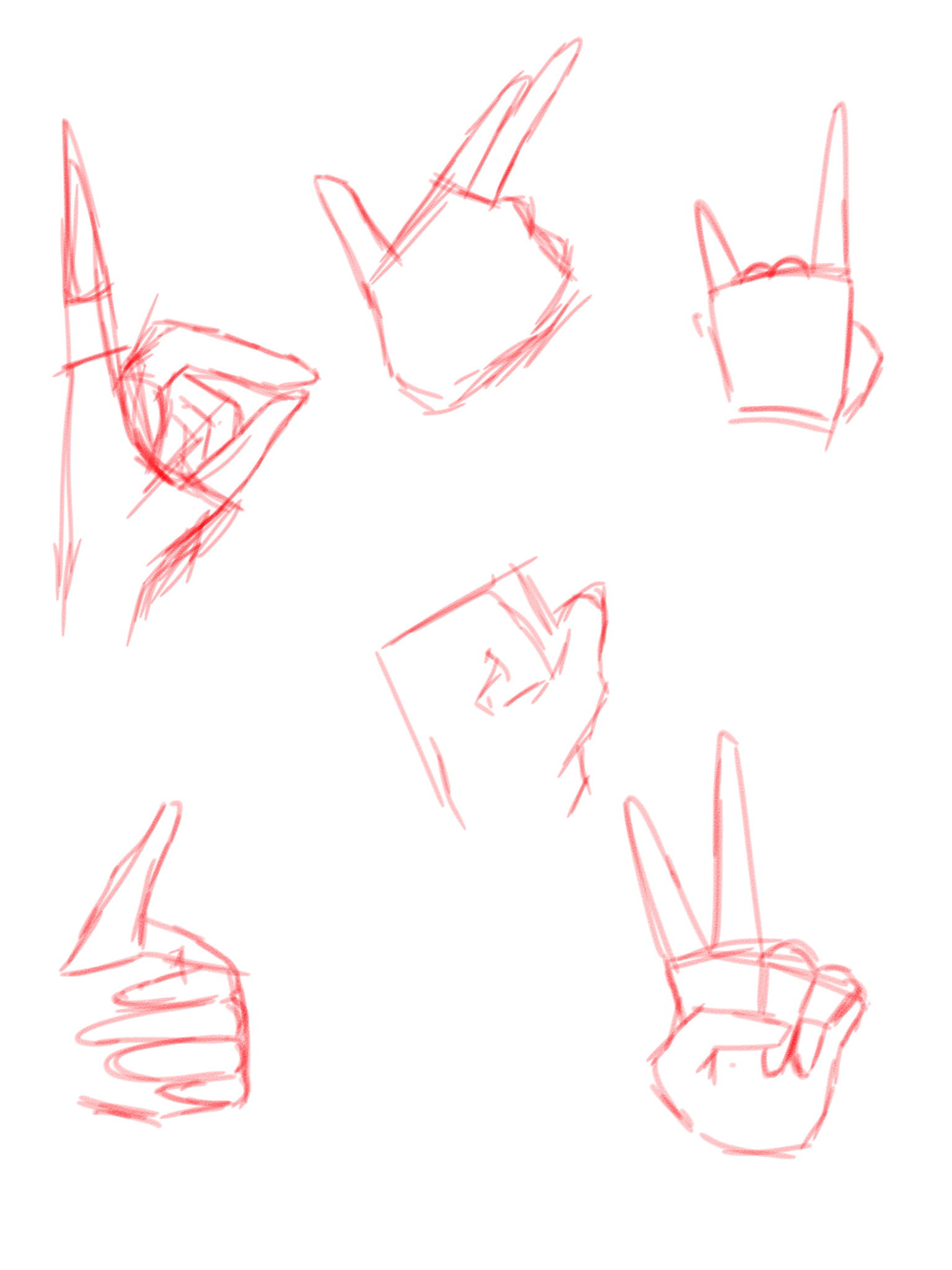 random hand studies - ibisPaint