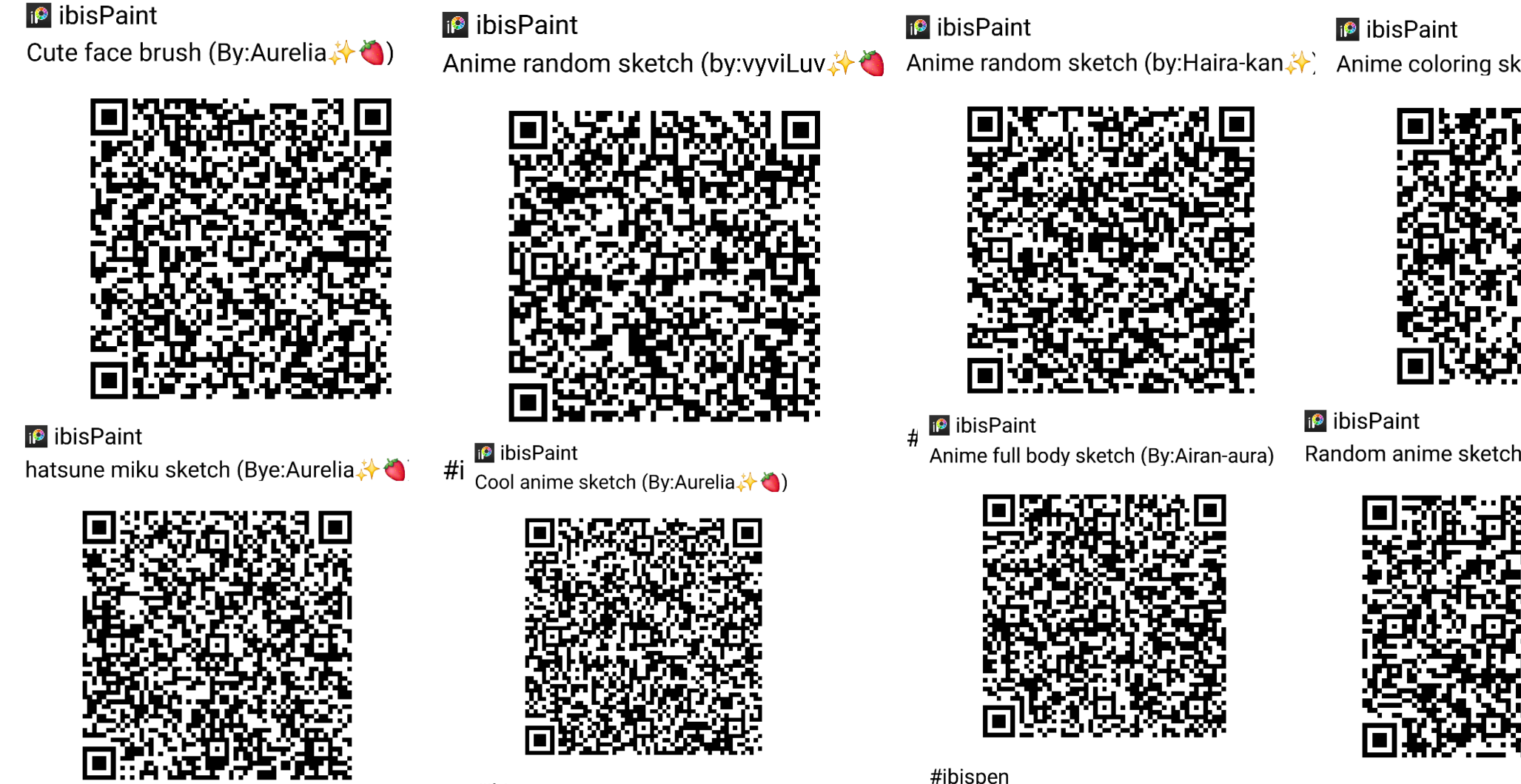 Kode qr ibispaint part 1 - ibisPaint