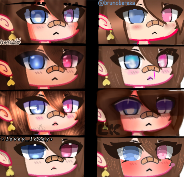 Editing the gacha face - ibisPaint