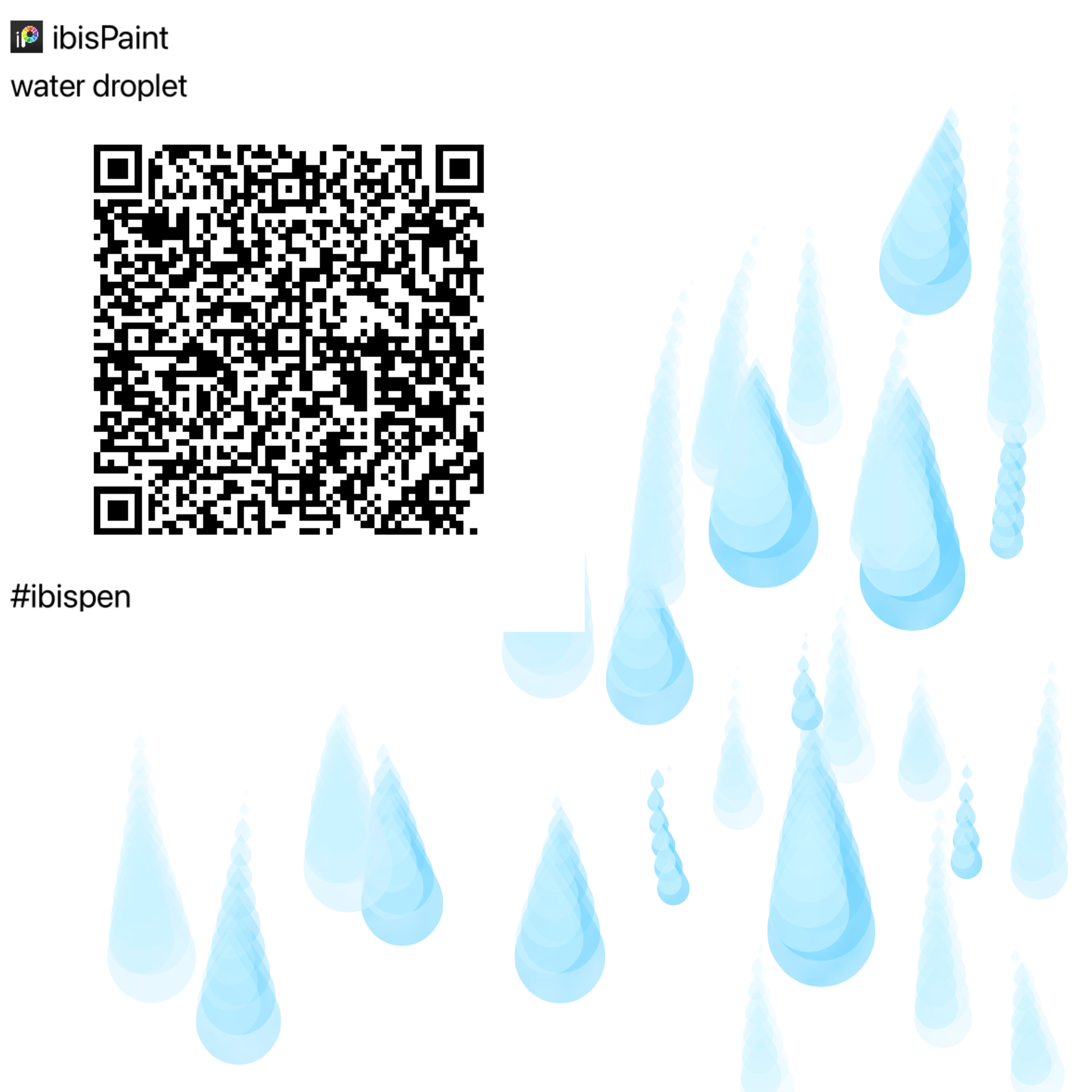 Water drops brush - ibisPaint