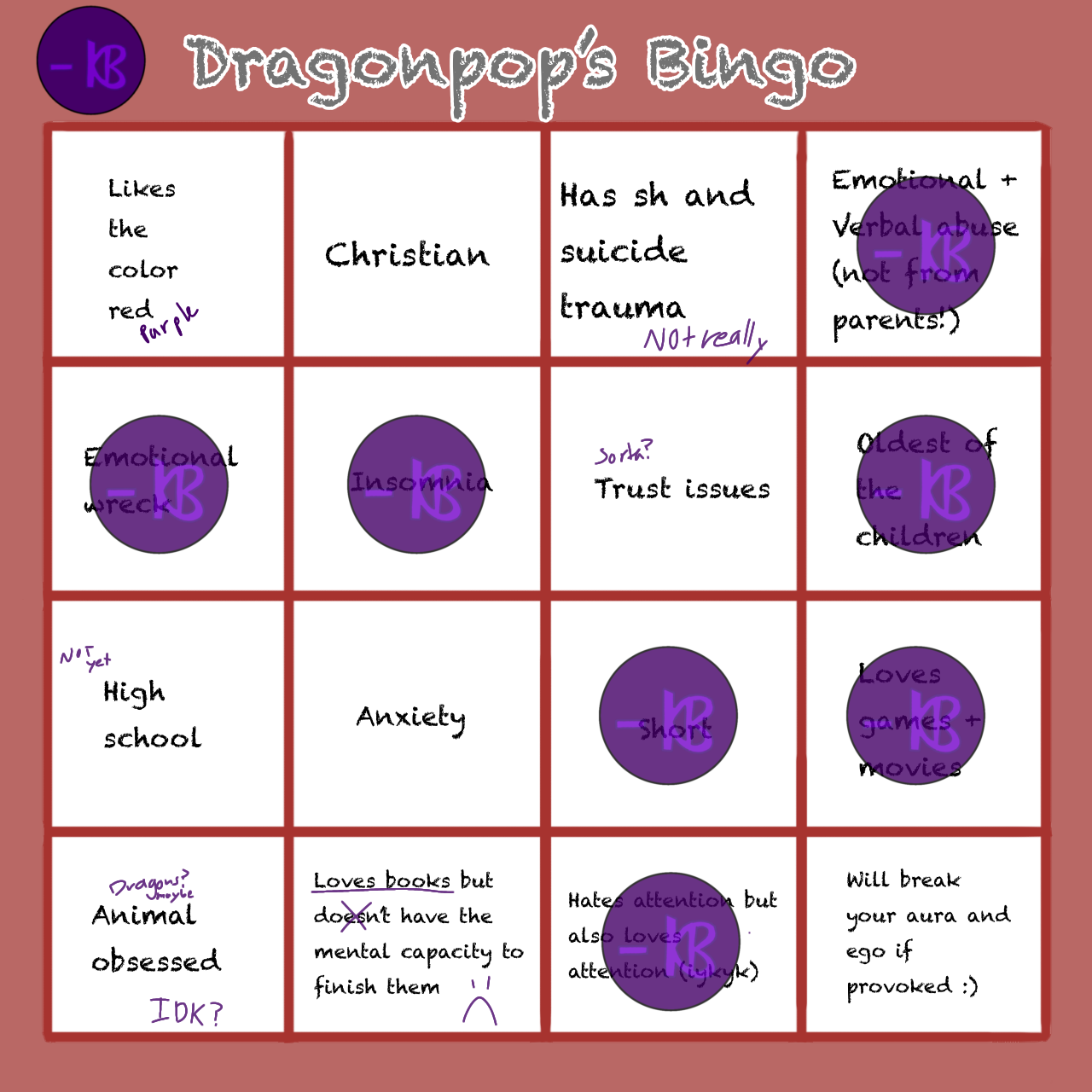 Dragonpop's Bingo! - ibisPaint
