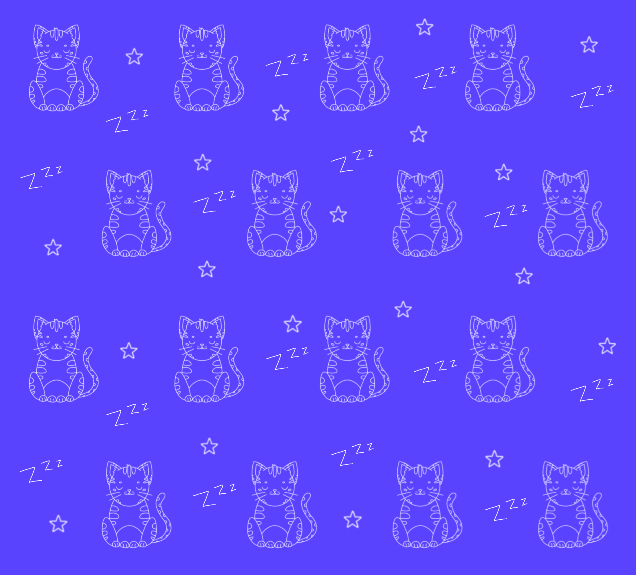Sleepy cat pattern - ibisPaint