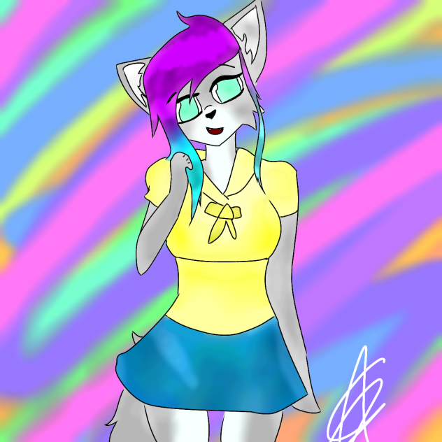 Kit Kat the Fox art trade - ibisPaint