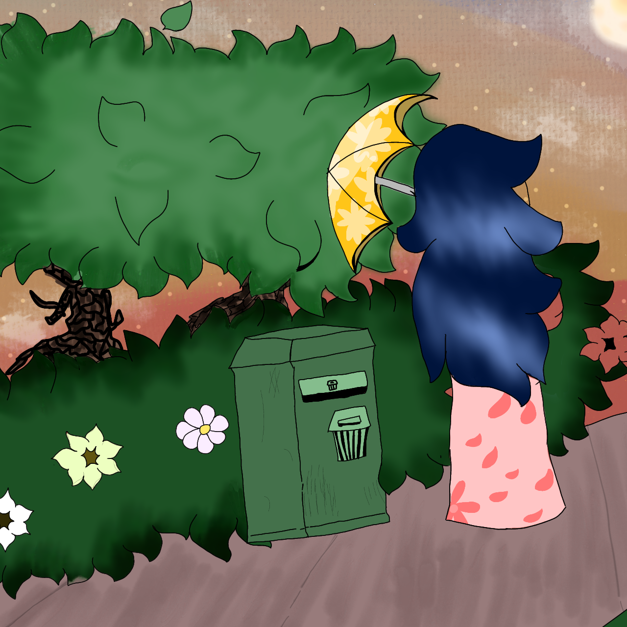 the lady in pink - ibisPaint