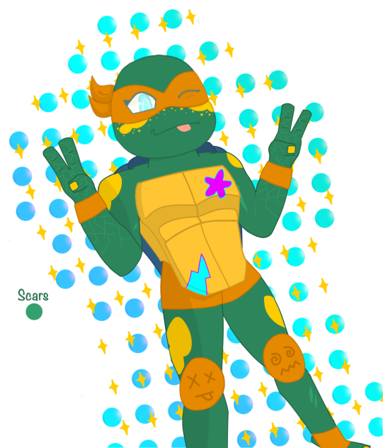 ROTTMNT Mikey AU Design - ibisPaint