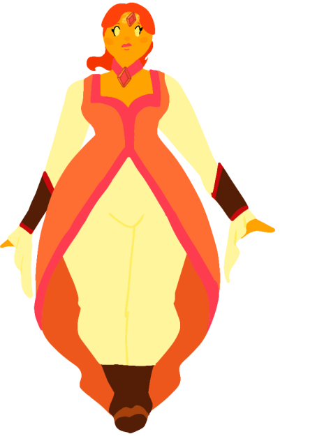 Fantasy Flame Princess Travel Design - ibisPaint
