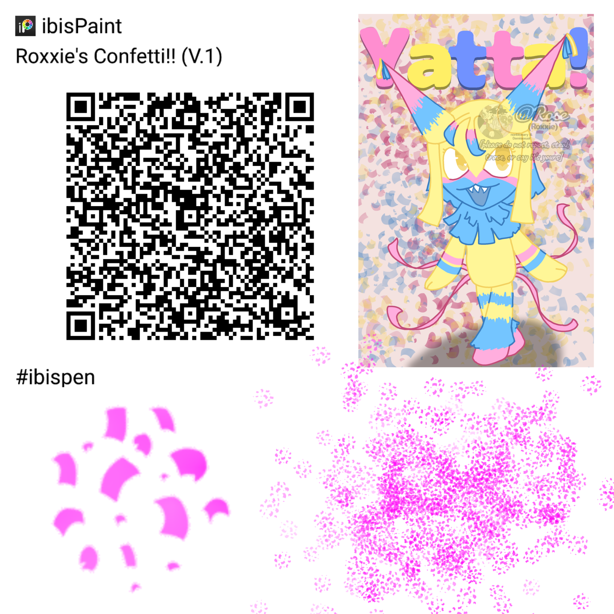 Confetti Brush!! (Version1) - ibisPaint