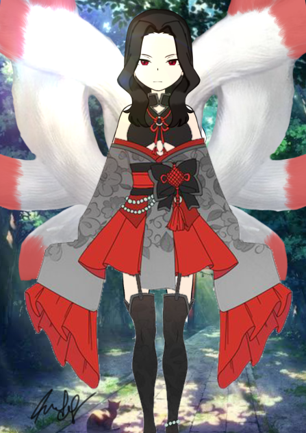 Twin Nine Tailed Fox - ibisPaint