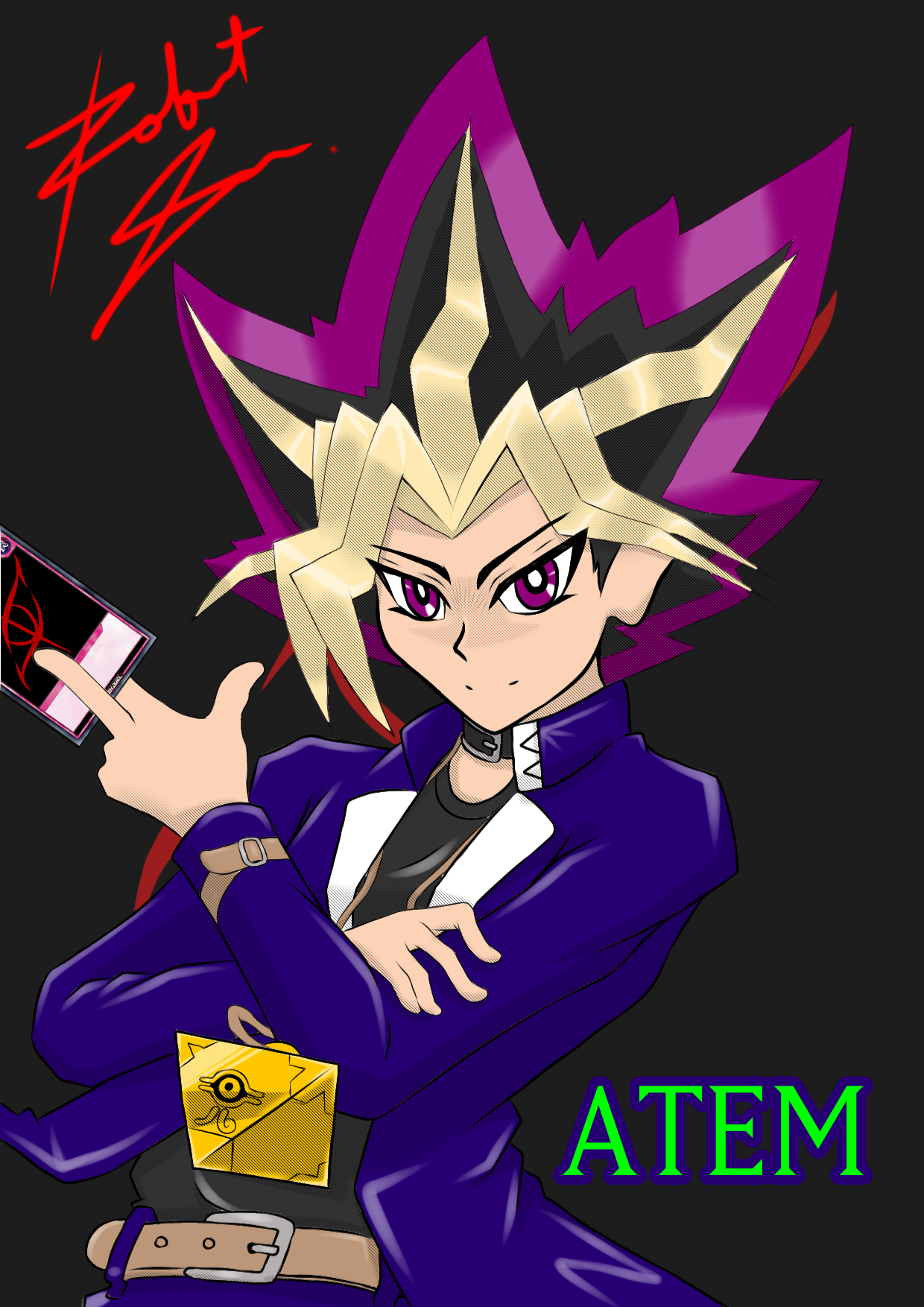 ATEM- YUGIOH FAN ART - ibisPaint