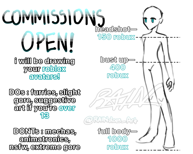 COMMISSION SHEET! (ROBUX) - ibisPaint