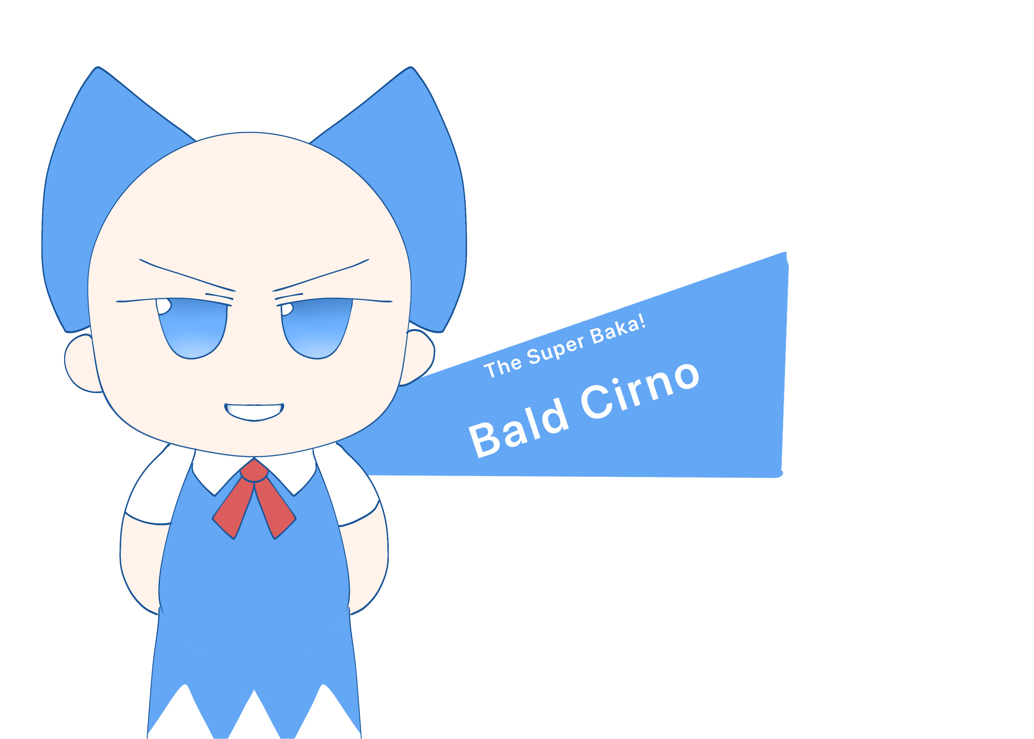 Bald Cirno - ibisPaint