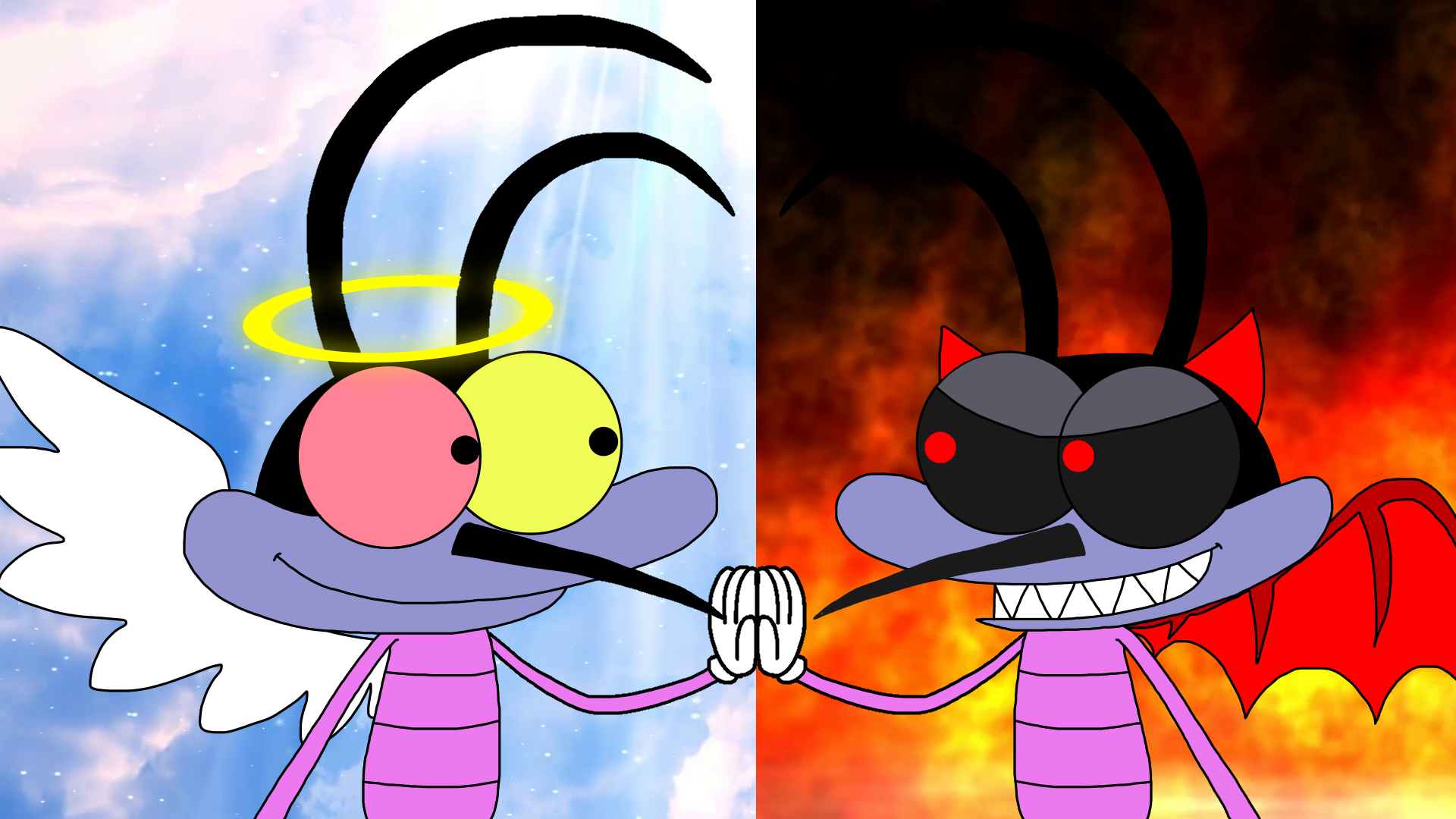 Speedpaint Angel Joey and Devil Joey.exe - ibisPaint