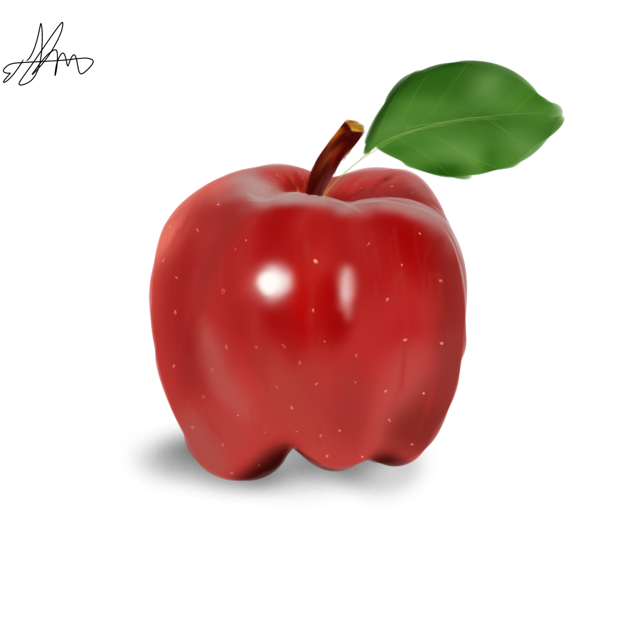 Realistic Apple - ibisPaint