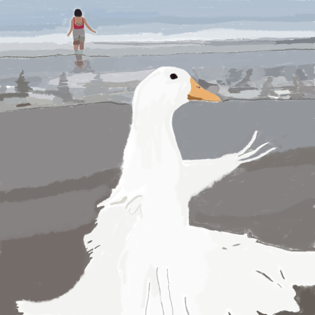 Misha at the beach - ibisPaint