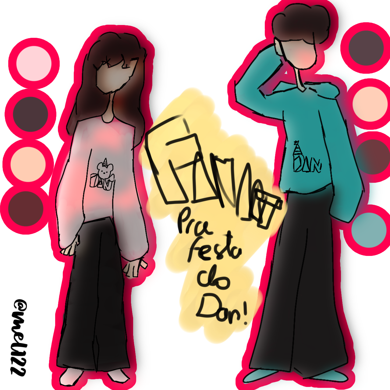 Fanart Pra festa do Dan! - ibisPaint