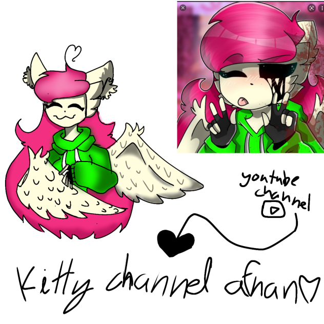 Kitty Channel Afnan but my art style - ibisPaint